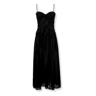 Zimmermann Aster Kleid mit Bindedetail- Midi-L&auml;nge - - Dresses - Damen - Schwarzk - S
