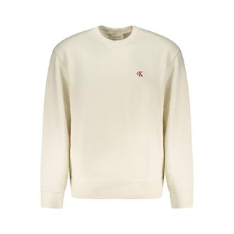 Calvin Klein Wei&szlig;es Baumwolle Herren Sweatshirt