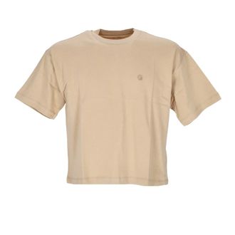 Carhartt Work in Progress Homme, Tops, Beige, Taille: L Tee Blanc Femme Manches Courtes