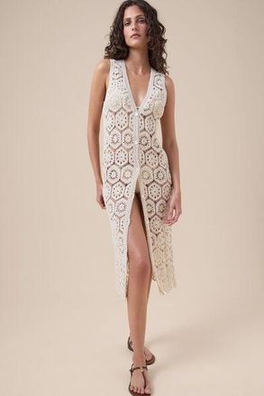 Calzedonia Maxi-h&auml;kelweste Wei&szlig;