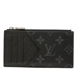 Louis Vuitton Pre-owned Monogram Eclipse M&uuml;nz- und Kartenetui - - Pre-owned - Herren - Schwarzk - ONE SIZE