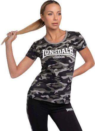 Lonsdale London SETTISCARTH Frauen T-Shirt graucamo M 95% Baumwolle, 5% Elasthan Streetwear