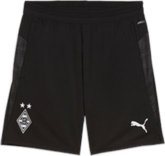 Puma Trainingsshorts 25/26 Schwarz | Borussia M&ouml;nchengladbach | Offizieller Fanartikel Fohlenshop | Gladbach Sportshorts mit Kordelzug (DE/NL/SE/PL, Alphan