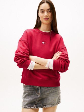 Tommy Jeans Sweatshirt Sweatshirt TJW BXY BADGE mit Dropshoulder-Design und Frontlogo