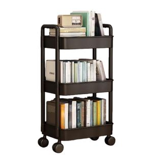 Generic Küchenwagen mit Rollen,3 Ebenen Rollwagen mit 360° drehbare Abschließbare Räder&Griff,Allzweckwagen aus Kunststoff für Wohnzimmer Schlafzimmer Badezim