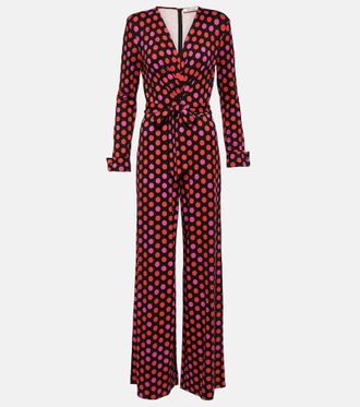 Diane Von Fürstenberg Bedruckter Jumpsuit Rosa