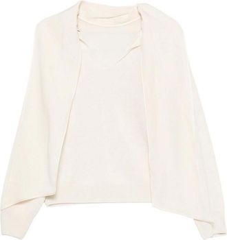 Semicouture Pull Col Rond - Blanc