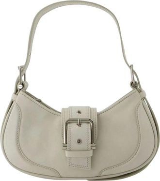 Osoi Osoi, Femme, Sacs, Blanc, Taille: ONE Size Sac bandouli&egrave;re en cuir avec d&eacute;tail de boucle