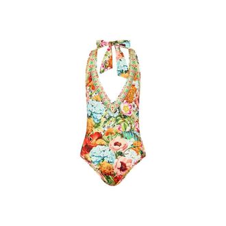 Camilla Maillot Une Pi&egrave;ce R&eacute;versible &agrave; Col Halter - Femme - Maillots de bain - Multicolore - Taille: 38 FR