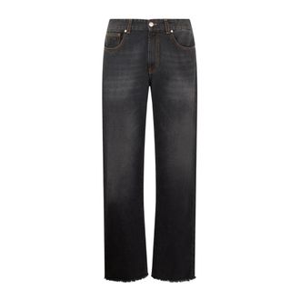 GCDS Wirdo Denim Straight Hosen - - Jeans - Herren - Schwarzk - W32