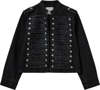Sofie Schnoor Valettesw Denim Hussar Jacke - - Jackets - Damen - Schwarzk - L