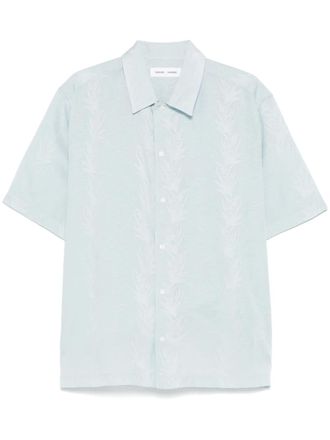 Samsøe & Samsøe x Sayo chemise en jacquard - Bleu