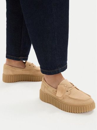 Clarks Halbschuhe Torhill Boat 26186301 Beige
