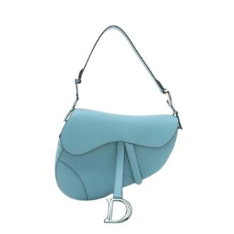 Dior Sac bandouli&egrave;re en cuir Pre-owned - Femme - Pre-owned - Bleu - Taille: ONE Size