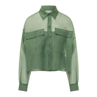 Max Mara Damen, Blusen & Hemden, Gr&uuml;n, LGr&ouml;&szlig;e