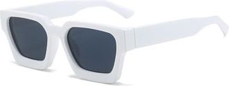 Generic Lunettes De Soleil Dext&eacute;rieur &Agrave; Grande Monture For Hommes Et Femmes, D&eacute;coratives For Les Vacances Le Sport(White)