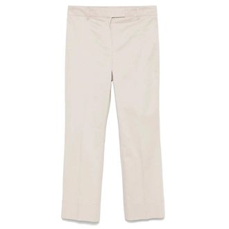 Max Mara Schmal geschnittene- verk&uuml;rzte Hose - - Trousers - Damen - Beige - XS