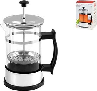 hOme Home Tech Infusion/Kaffee, Borosilikatglas 600 cc, transparent/schwarz