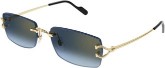 Cartier Stylische Sonnenbrille f&uuml;r den t&auml;glichen Gebrauch - - Accessories - unisex - Gelb - 56 MM