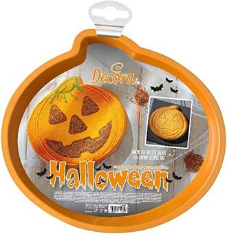 Decora 0075045 ORANGEFARBENE KÜRBISFORM Ø 30 X H 5 CM ANTIADHERENT, Stahl