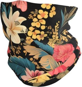 Generic Cache-cou, cache-cou, bandana, cache-cou, cagoule pour lextérieur, Fleur blanche rouge 14, Taille unique