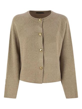 Fabiana Filippi Cardigan mit Kn&ouml;pfen - Nude