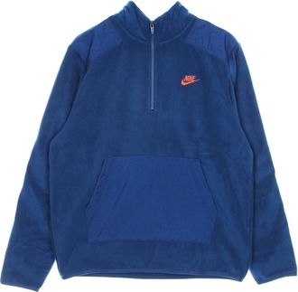 Nike Hoher Kragen Winterjacke Blau/Orange - - Sport - Herren - Blau - XL