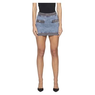 Moschino Damen, R&ouml;cke, Blau, SGr&ouml;&szlig;e
