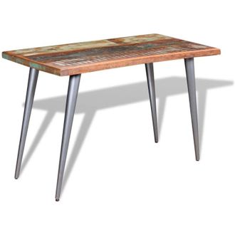 vidaXL Vidaxl - Table &agrave; manger Bois de r&eacute;cup&eacute;ration 120x60x76 cm