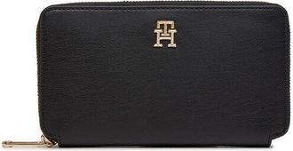 Tommy Hilfiger Geldbörse Iconic Tommy Large Za AW0AW16009 Schwarz