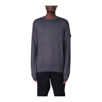 Peuterey Homme, Pulls, Bleu, Taille: XL Pull ras du cou en laine mérinos