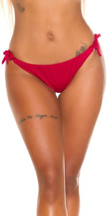 Koucla Beachwear Bikini Slip Bikinihose Badehose Brazilian Style (Bordeaux, 42)