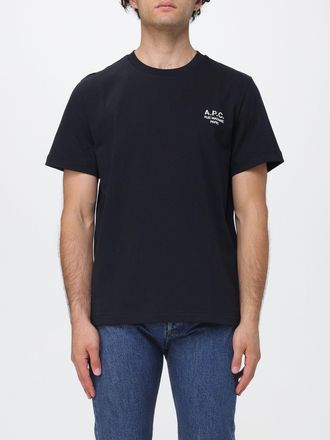 A.P.C. A. P.C. T-shirt en coton &agrave; manches courtes avec logo imprim&eacute; contrastant