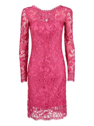 Pucci robe à broderies en dentelle - Rose