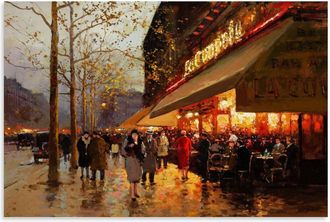 Cambos Edouard Cortes berühmte Malerwerke (La Coupole Montparnasse), Druckposter, Kunstdruck, Wand-Foto, Farbe, hängendes Bild, Familienschlafzimmer, Dekorat