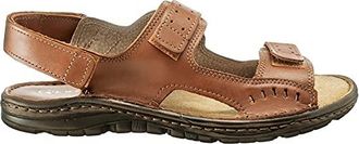 Estro & Luminara Sandales Homme Cuir Mules - Sandales Homme Été Cuir Mules Hommes avec Semelle Antidérapante s2 (40 EU, Marron)