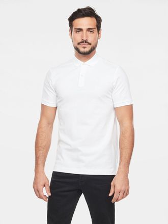 G-Star Poloshirt Dunda D11595-5864 Wei&szlig; Regular Fit