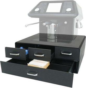 Mendler Boîte à tiroirs pour Capsules de café/sachets de thé HWC-L99 13x34x31cm