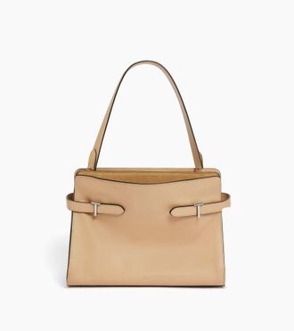 Le Tanneur Sac port&eacute; &eacute;paule grand mod&egrave;le Emie en cuir lisse et nubuck