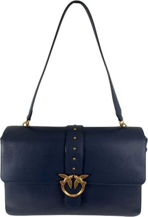 Pinko Pinko, Femme, Sacs, Bleu, Taille: ONE Size Love One Extra Slouchy