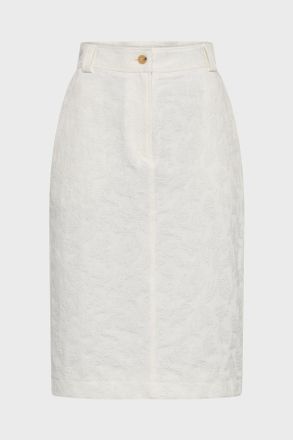 Gerard Darel Jupe droite en jacquard - JALILA - Blanc