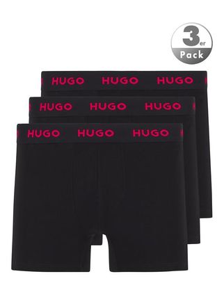 HUGO BOSS Herren Trunks schwarz Baumwolle & Mix unifarben