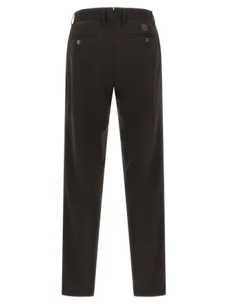 Incotex Pleated Wool-Blend Trousers - Black