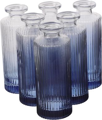 Valiclud 6st&uuml;cke Diffusorflasche Aus Glas Leere Glasflasche Mit Dekorativem Deckel Vintage-&ouml;lflasche F&uuml;r Aromatherapie Minimalistische Glasflasche Als Blumenva
