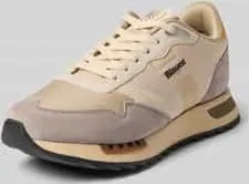 Blauer Sneaker aus Leder-Mix Modell Ryder