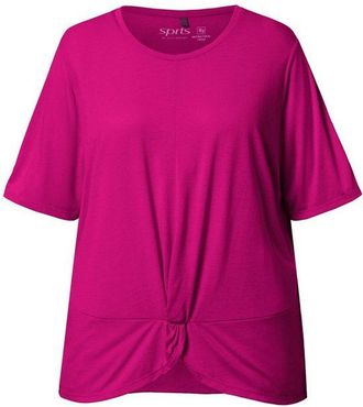 Ulla Popken T-Shirt Funktions-Shirt antibakteriell Rundhals Halbarm