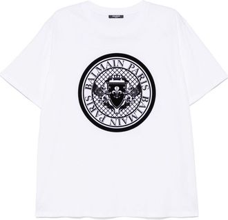 Balmain t-shirt Coin - Blanc