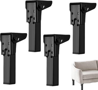 Generic Klappbare Tischbeine - 4-teiliges Schreibtischzubeh&ouml;r, Robuste Stahlst&uuml;tze, Stabile Rahmenhalterung, Tragbarer M&ouml;belst&auml;nder Mit Verriegelungsmechanism