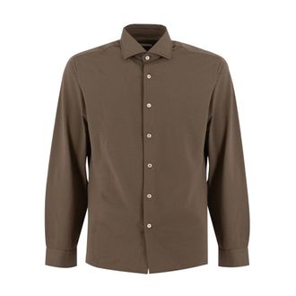 Xacus Homme, Chemises, Brun, Taille: 4XL Act422Ml Shirt
