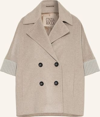 Cinzia Rocca Cinzia Rocca Cape Im Materialmix grau